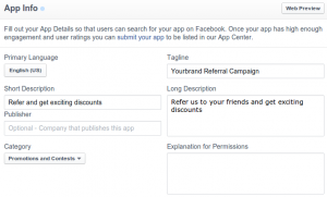 Custom Facebook referral App - InviteReferrals