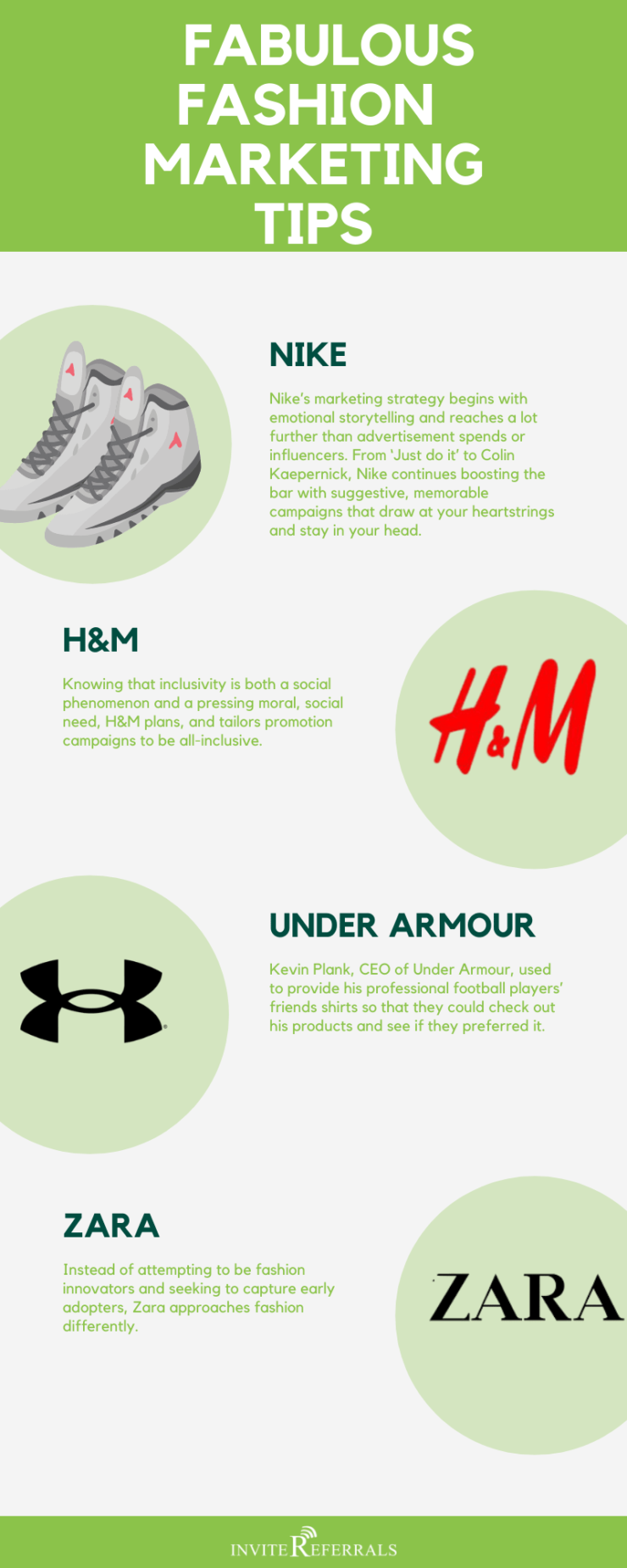 How to get into fashion marketing infographic