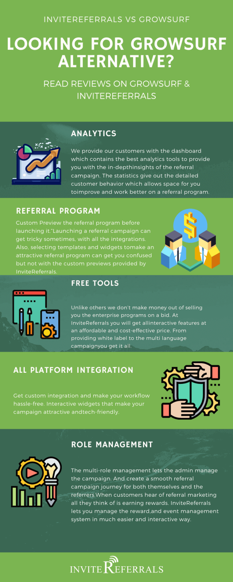 GrowSurf Alternative infographic