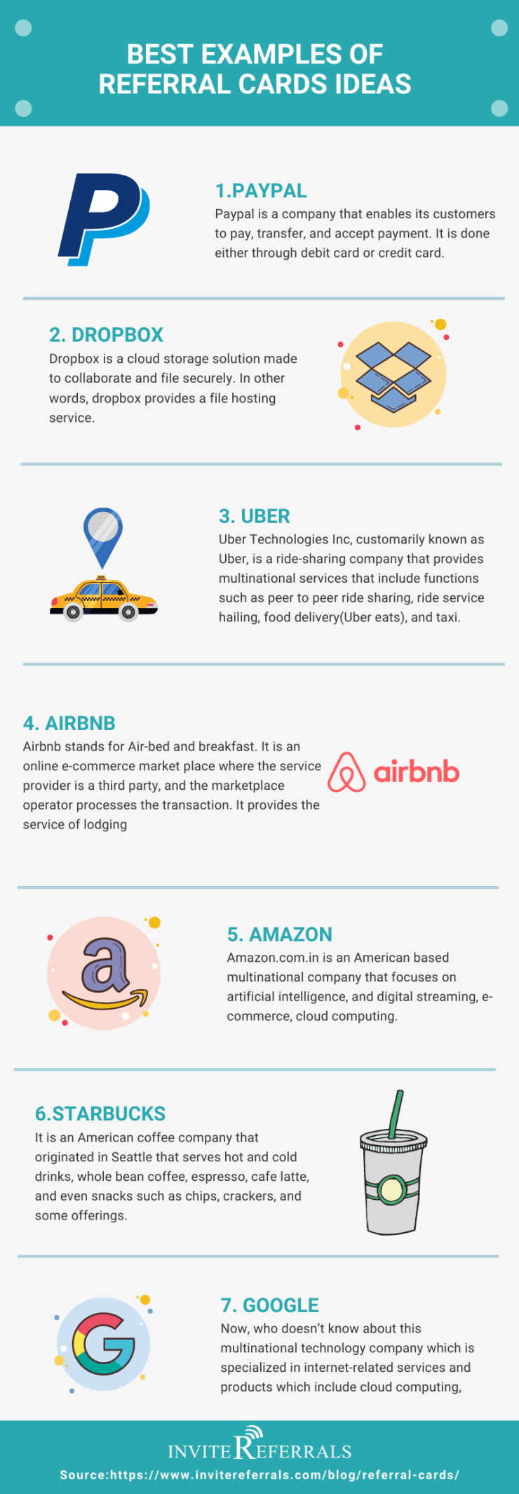 Best Referral Cards infographic